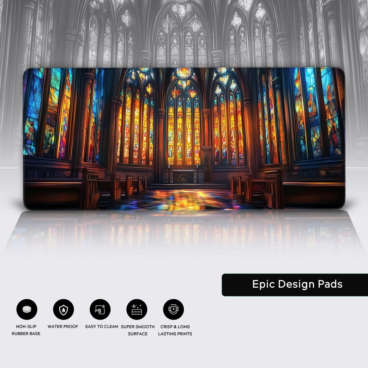 Captivating Serenity: The Enchantment of a Stained Glass Chapel Interi ...