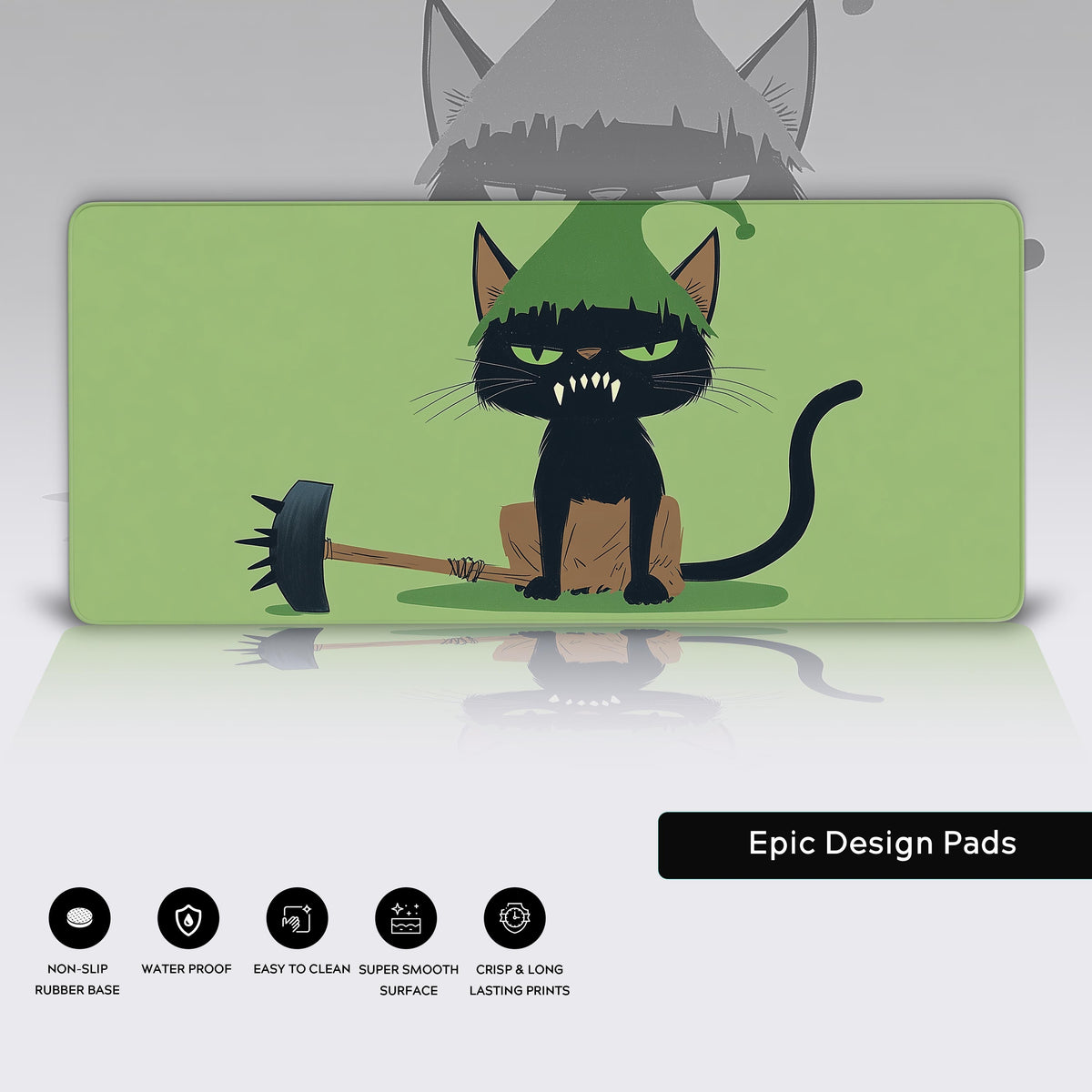The Grumpy Goblin Cat: A Whimsical Desk Pad for Playful Sarcasm – Epic ...