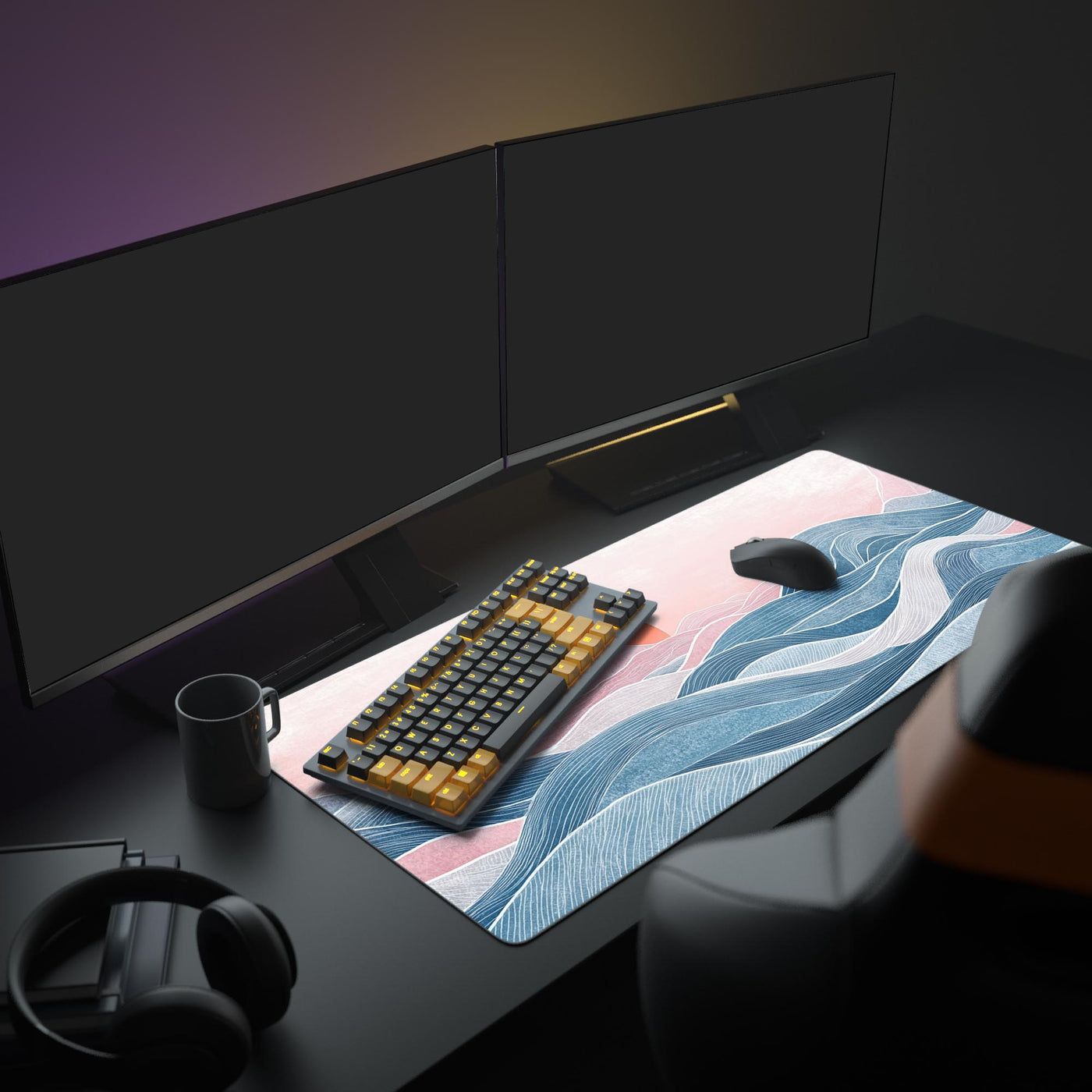 Coastal Aesthetic Desk Pad, Ocean-Inspired Desk Mat, Sea-Themed ...