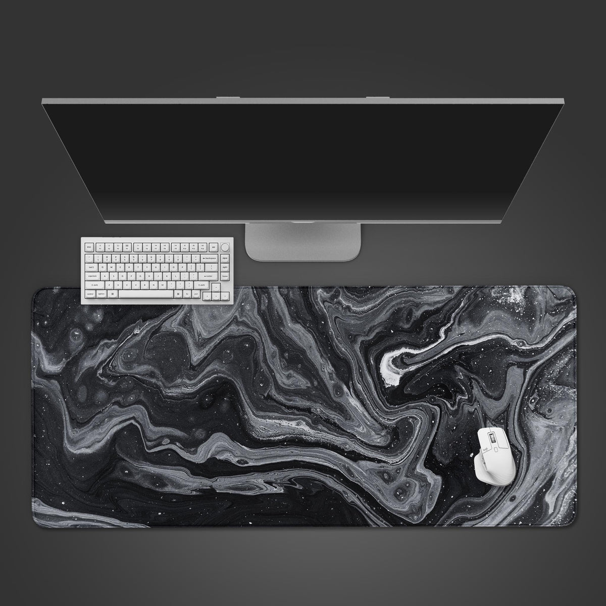 Cosmic Marble Desk Mat – Inspired Galactic Design, Inspirational Office ...