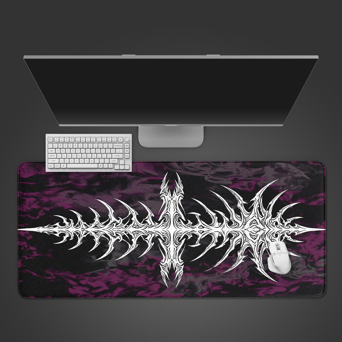 Digital Vertebrae – Cybersigilism Gaming Desk Mat, XL Tribal Sigil ...