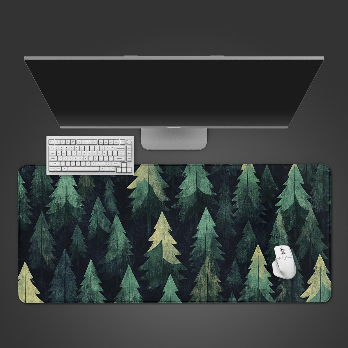 Forest Desk Pad, Nature-Inspired Desk Mat, Woodland Workspace Topper ...